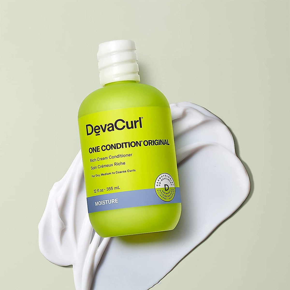 DevaCurl One Condition Original Rich Cream Conditioner, Soft Lemongrass, 12 fl. oz.