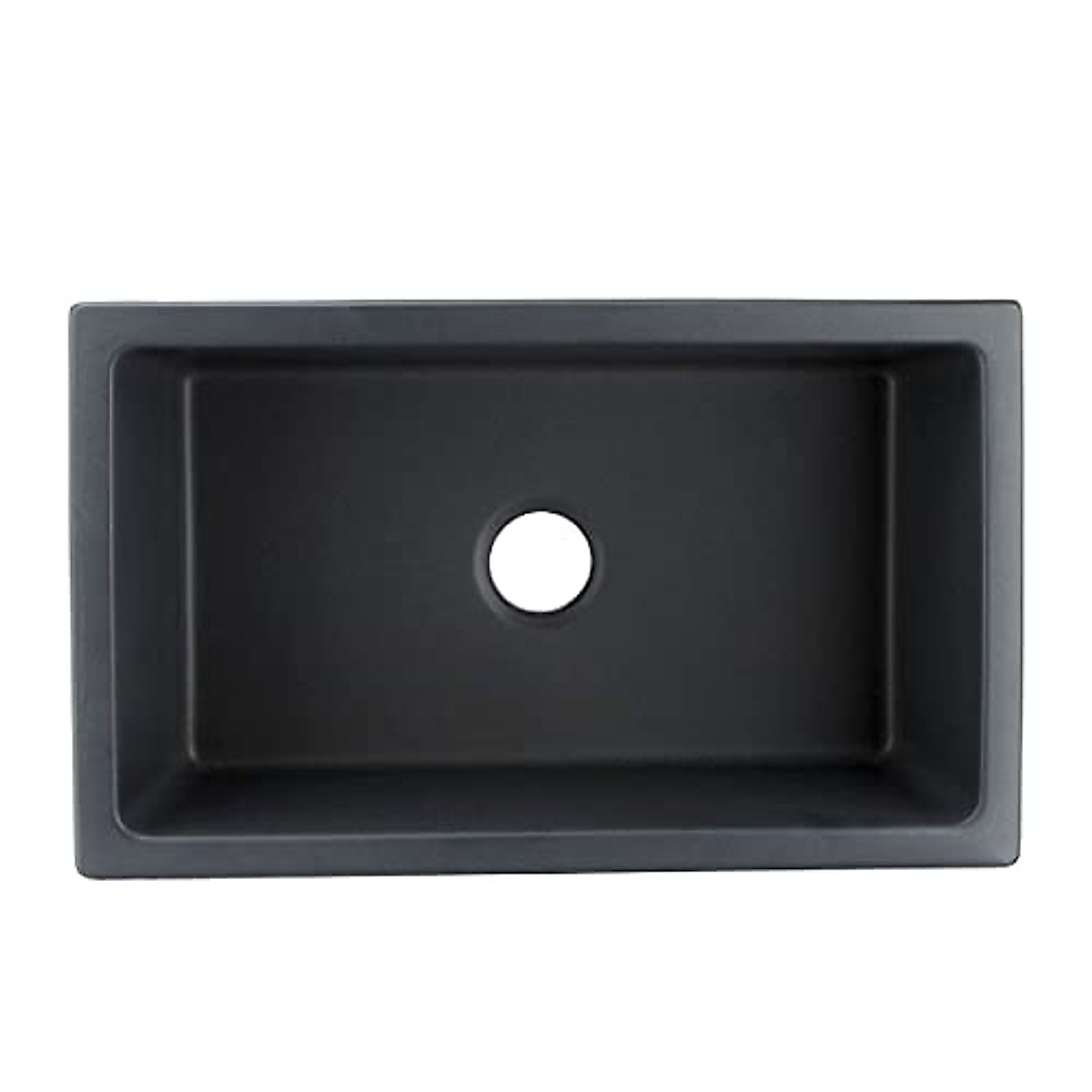 Vintage Tub & Bath 30 X 18 Fluted Fireclay Reversible Apron Farmhouse Sink - Matte Dark Gray