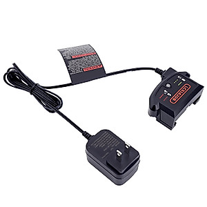 LCS1620B Compatible with Black and Decker 20V Lithium Battery Charger, Compatible with Black & Decker 12V 20V Battery LBXR20 LBXR20-OPE LBX4020 LB2X4020