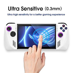 amFilm 3 Pack Screen Protector for ASUS ROG Ally Handheld 7 inch 2023, Tempered Glass, Transparent Ultra HD, Anti-Scratch, Anti-Fingerprint