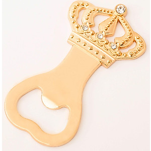 NC 24PCS Crown Bottle Opener Crown Baby Shower or Wedding Even Birthday Party Gifts for Guests, Baby Shower or Gold Wedding Favors Bridal Shower Favors,Birthday Decorations Supplies (gold, 24)