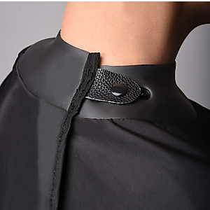 FRAMAR Shampoo Screen Salon Cape, Hair Cape – Shampoo Cape with Snap Closure and Rubberized Collar, For Hair Dye, Hair Color, Cosmetology Supplies and Hair Coloring