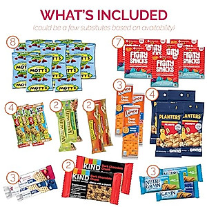 Healthy Snack Box Variety Pack Care Package (50 Count) Easter Candy Gift Basket College Student Crave Food Box, Nutritious Bars Chips, Birthday Sweet Treats for Adults Kids Teens Boys Girls