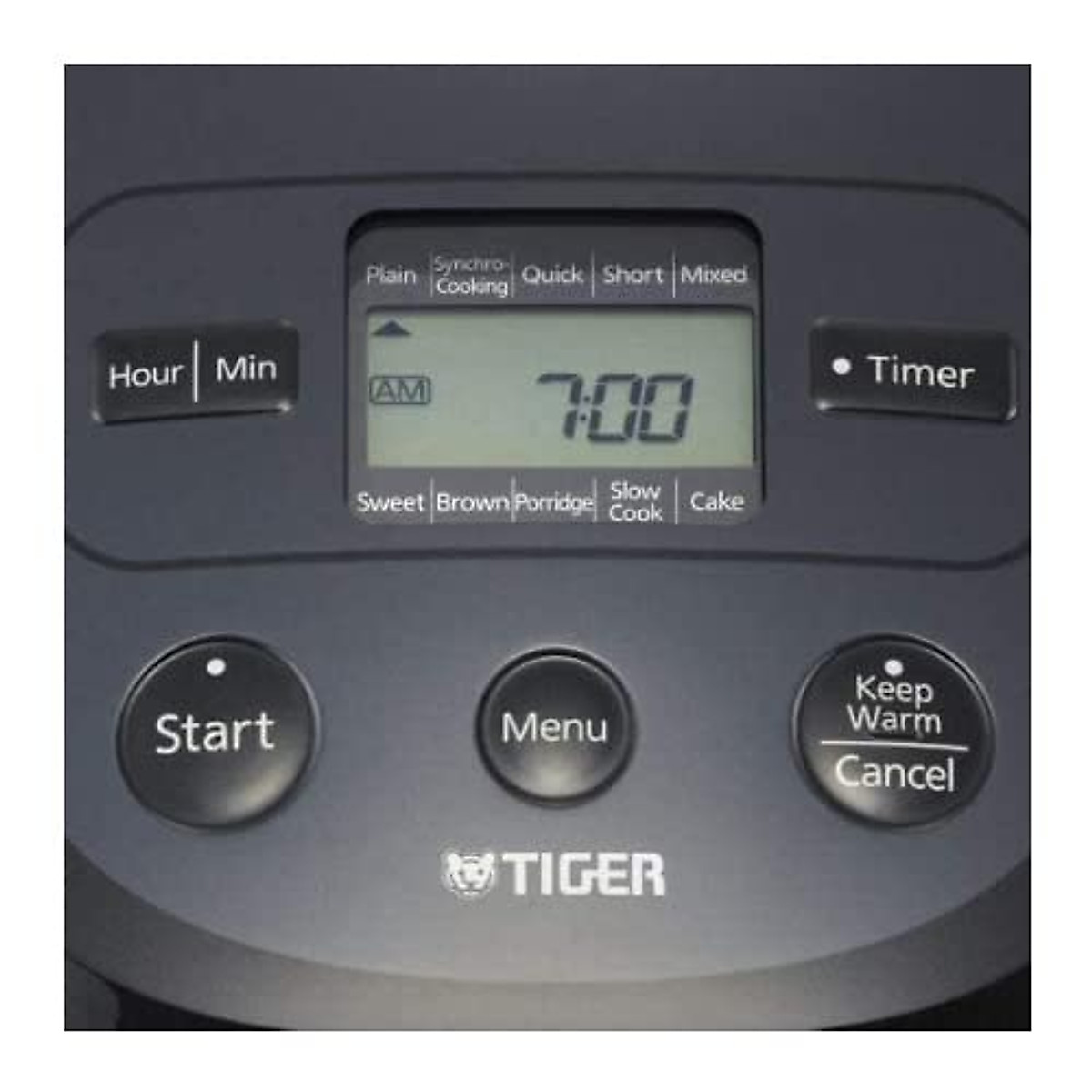 Tiger JBX-A10U 5.5-Cup Capacity Micom Easy-to-Clean Electric Rice Cooker with Tacook Cooking Plate, Scratch Resistant Inner Pot and Steam Gasket (Black and Stainless Steel)