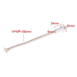 7 Pcs Oil Lamp Wick - Delaman Alcohol Lamp Wick Replacement Vintage Kerosene Lamp Wick Ceramic Lamp Accessories Oil Candle Lamp for Ceramic Heat,Experimentation and Lighting 7.2in