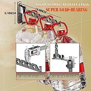 Dr.DJ Wall Mount Coat Hanger Holder Black Clothes Drying Organizer Rack Garment Hooks Aluminium Retractable Folding Indoor Wall Mounted Hanger Space Saver for Laundry Room Bedroom Black 2Pack