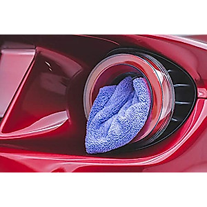 The Rag Company - Eagle Edgeless 350 (5-Pack) Professional Korean 70/30 Blend Super Plush Microfiber Detailing Towels, 350GSM, 16in x 16in, Lavender