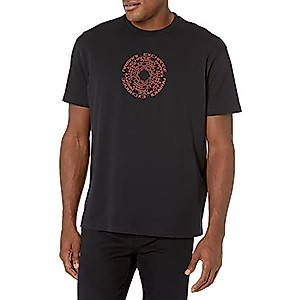 A|X ARMANI EXCHANGE Men's Tunnel Vision Logo Comfort Fit T-Shirt, Deep Navy, M