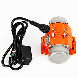 Concrete Vibrator Vibration Motor AC 110V 40W Electric Vibrating Motor Single Phase 3600 RPM Asynchronous Vibration Motor 6.6ft Cable for Shaker Table