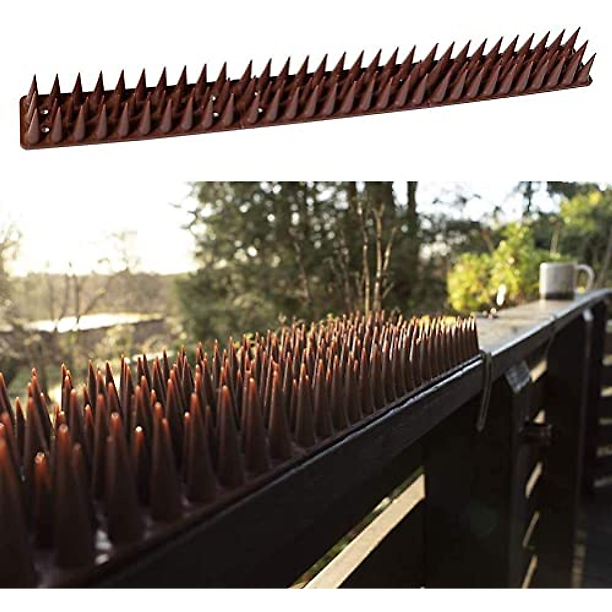 Bird Spikes, Bird Deterrent Spikes for Small Birds Pigeon Squirrel Raccoon Cats Crow Bird Repellent Spikes for Outside to Keep Birds Away