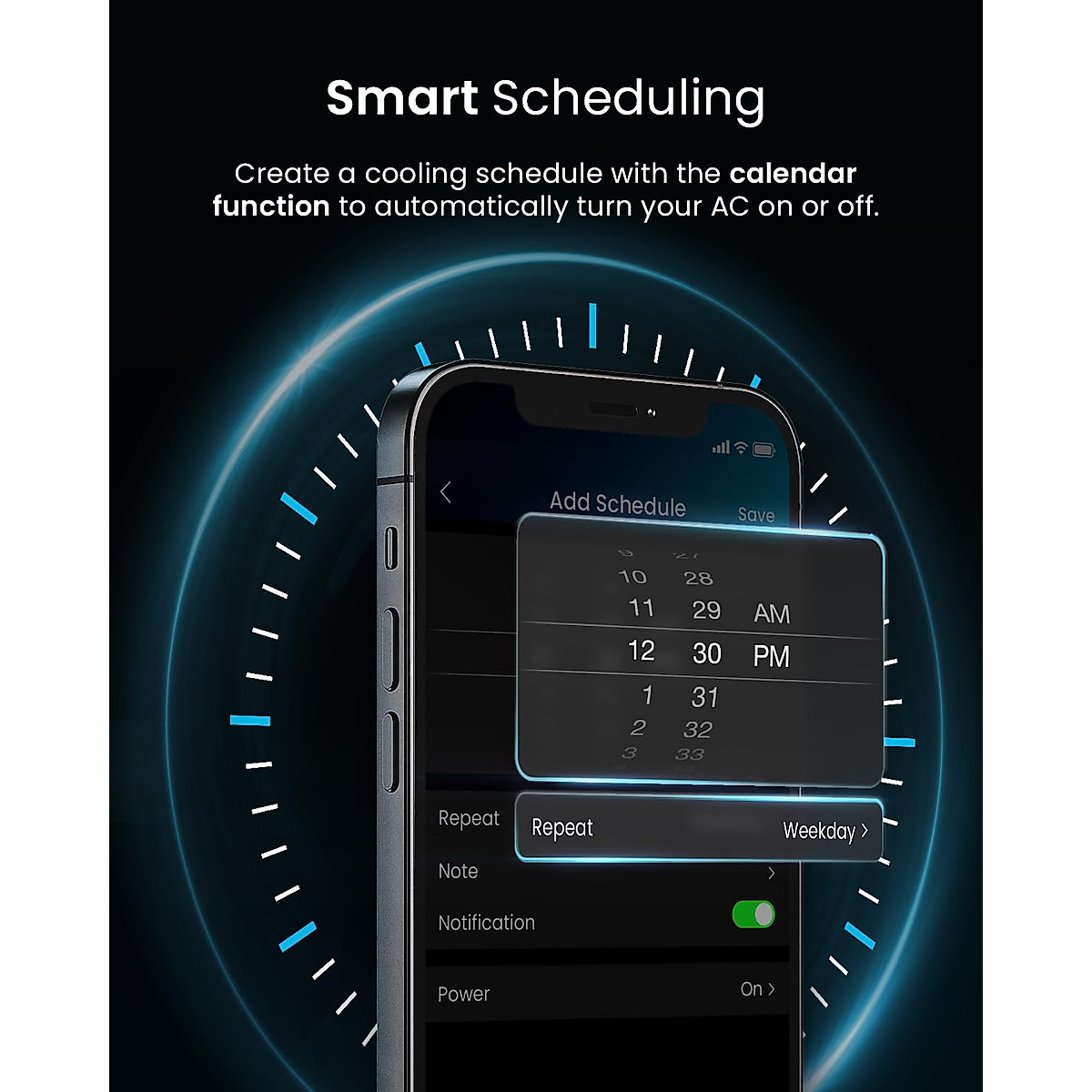 Pro Breeze Smart Air Conditioner Portable 10,000 BTU - 1130W Portable Air Conditioner with 4-in-1 Function, 300 Sq Ft Coverage, 24 Hour Timer & Window Venting Kit Included - AC Unit with Wifi & App