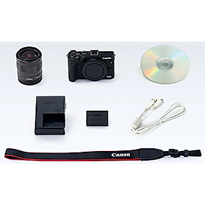 Canon EOS M3 Mirrorless Camera (Black) with EF-M 18-55mm f/3.5-5.6 IS STM Lens - International Version (No Warranty)