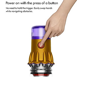 Dyson 405863-01 V12 Detect Slim Cordless Bagless Stick Vacuum Yellow/Nickel Bundle with 2 YR CPS Enhanced Protection Pack