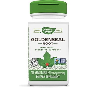 Nature’s Way Goldenseal Root, Traditional Digestive Support*, 100 Capsules