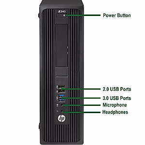 HP Z240 SFF Computer Desktop PC, Intel Core i5 6500 3.2GHz Processor, 8GB DDR4 Ram, 256GB NVMe SSD, WiFi | Bluetooth, Wireless Keyboard & Mouse, New 19" FHD Monitor, Win 10 Pro (Renewed)