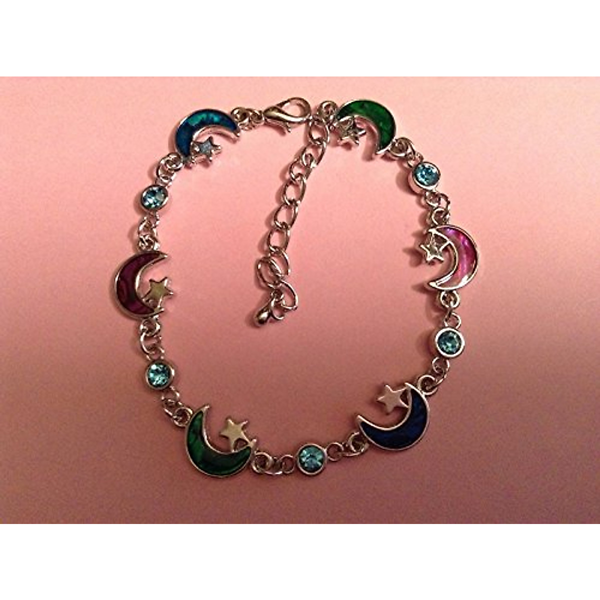 SHELL OF THE SEA, MOON PAUA SHELL & CZ STONE INLAYED BRACELETS