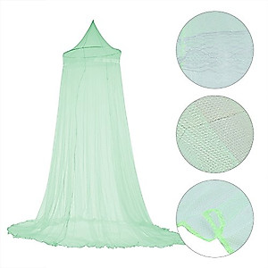 Bed Mosquito Net, Dome Elegant Lace Ceiling Princess Bed Mosquito Netting Girls Room Bedding Hanging Mosquito Net