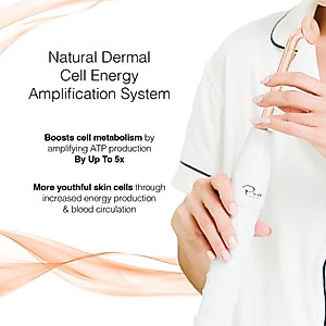 NuDerma Portable Handheld Skin Therapy Wand Machine w/Neon – Anti-Aging - Skin Tightening - Wrinkle Reducing - Dark Circles – Clarifying - Hair & Scalp Stimulator