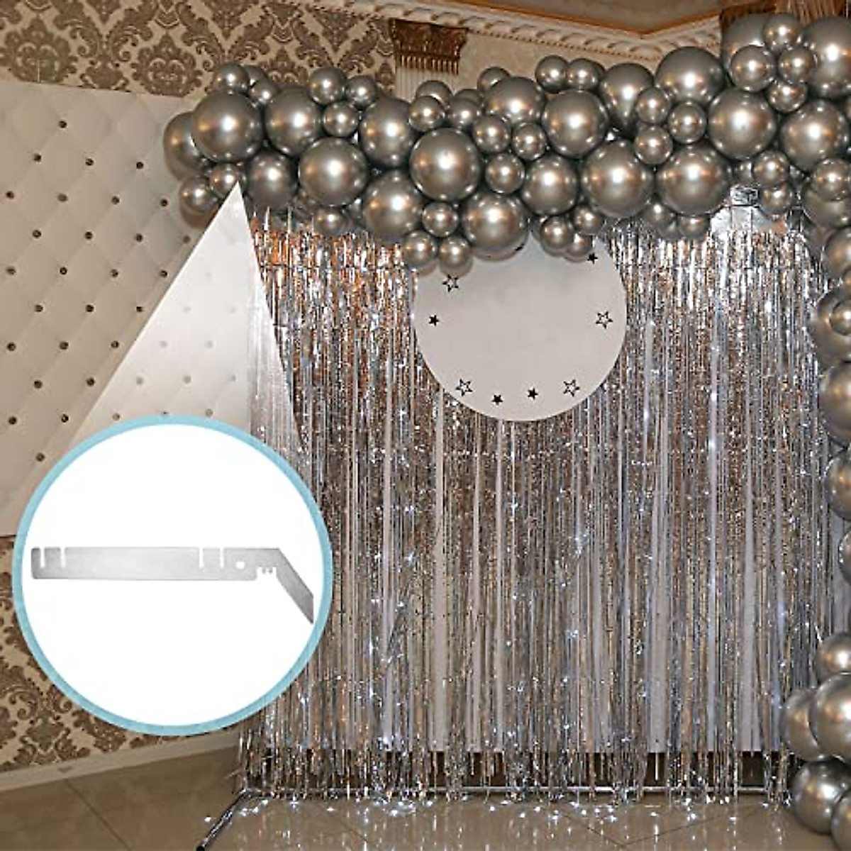 4 Pcs 9'' Double Crossbar Hanger Crossbar Valance Hanger for Backdrop Pipe Drape Stand Wedding