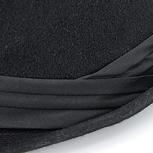 Classic Panama Fedora Hat for Women Men Gatsby Fedoras Short Brim Manhattan Structured Trilby Beach Sun Hats for Fishing Black
