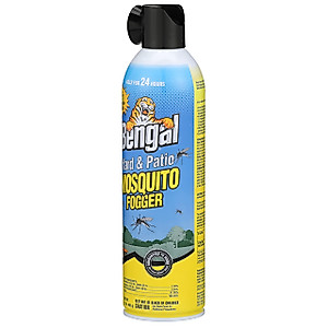 Bengal Yard and Patio Mosquito Fogger, Kills Spiders and Prevents Nesting, 17 Oz. Aerosol Can