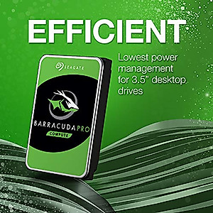 Seagate BarraCuda Pro 10TB Internal Hard Drive Performance HDD – 3.5 Inch SATA 6 Gb/s 7200 RPM 256MB Cache for Computer Desktop PC, Data Recovery (ST10000DM0004)