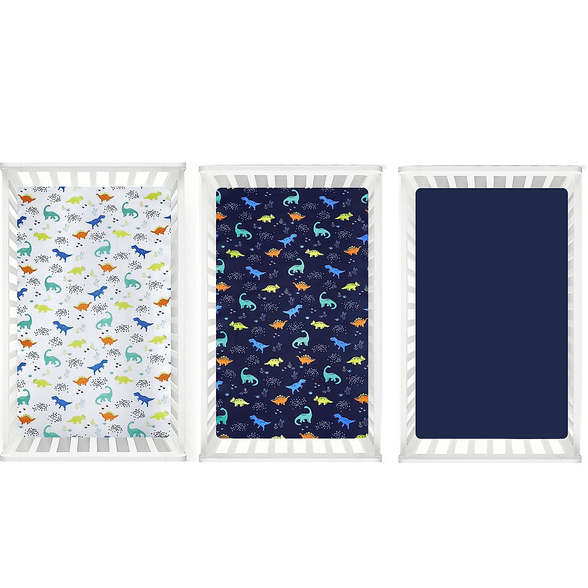 PHF 3 Pack Soft Bassinet Sheets, Star Comfy Cradle Sheets for Baby Boys Girls Neutral, Universal Fit for Most Cradle and Bassinet Mattress, Grey White Star