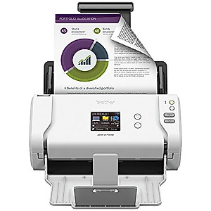 Brother Wireless High-Speed Desktop Document Scanner, ADS-2700W, Touchscreen LCD, Duplex Scanning (Renewed)