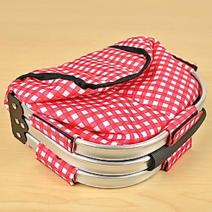 DII Christmas Holiday Insulated Casserole Carrier, 10x16x3", Perfect for Holidays, BBQ's, Potlucks, Parties, To Go Lunches, Craft/Dish Storage & Monogramming-Snowflakes