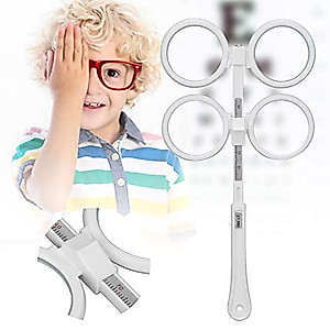 Optical Flipper Plastic Adjustable Optometry Flip Lens Instrument with Vision Test Card, for Myopia, Amblyopia, Astigmatism, Hyperopia(±100)