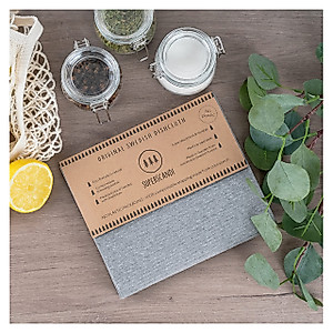 SUPERSCANDI Swedish Dishcloths for Kitchen Grey 10 Pack Reusable Compostable Kitchen Cloth Made in Sweden Cellulose Sponge Swedish Dish Cloths for Washing Dishes