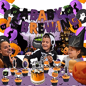 Halloween Baby Shower Party Supplies with Magic Theme, A Baby is Brewing Halloween Baby Shower Party Decorations Supplies, Party Favors for Baby Boy Girl