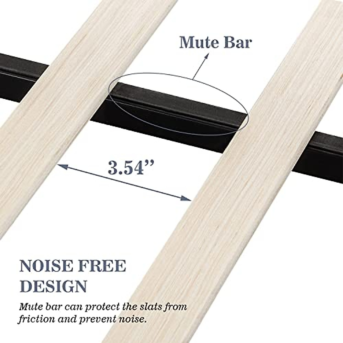 Allewie Full Size Bed Frame/Upholstered Platform Bed with Geometric Wingback Headboard/Mattress Foundation/Wood Slat Support/No Box Spring Needed/Easy Assembly, Dark Grey