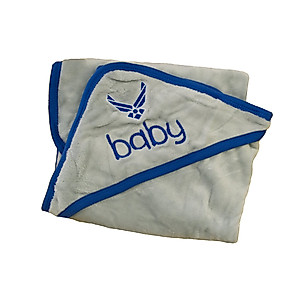 US Air Force Gray Fleece Baby Blanket: Cozy Comfort with Military Pride