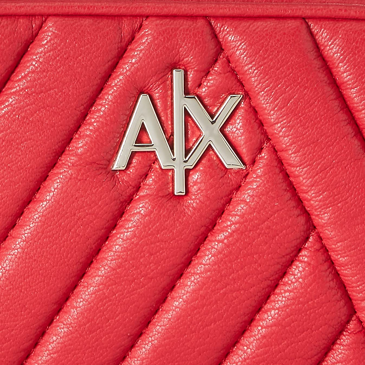 A|X Armani Exchange Women's Quilted Camera Case Bag , Red, OS