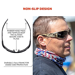 Ergodyne Skullerz Odin Polarized Safety Sunglasses - Kryptek Typhon Frame, Polarized Smoke Lens