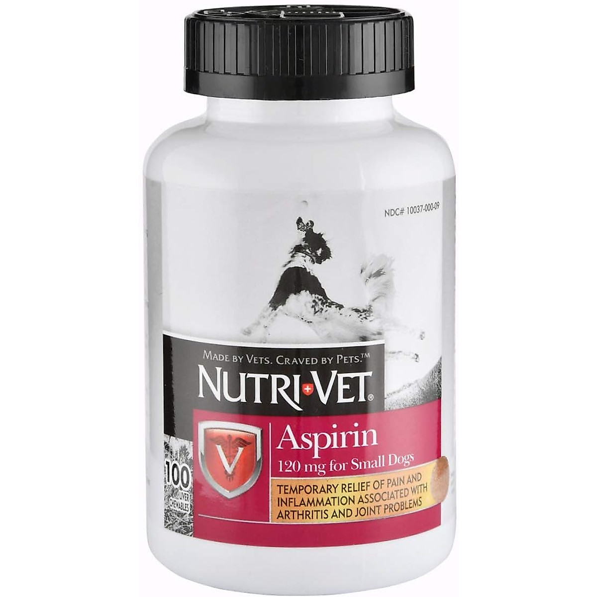 Nutri-Vet K9 Dog Aspirin for Small Dogs 100ct