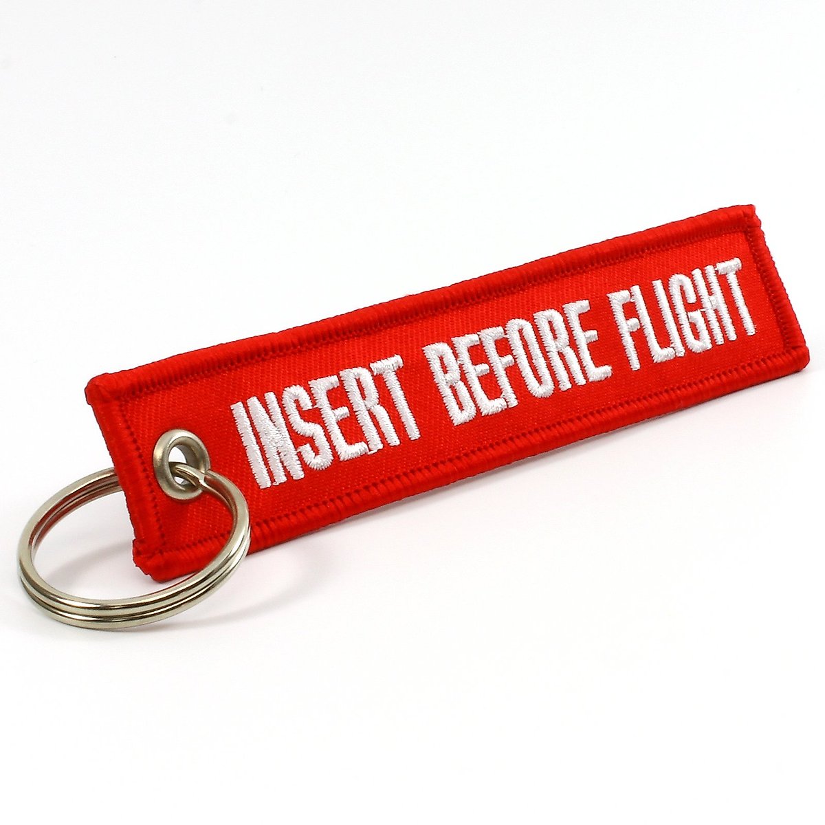 Rotary13B1 INSERT BEFORE FLIGHT Keychain - Red