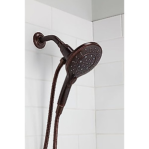 Moen Engage Magnetix Oil Rubbed Bronze Six-Function 5.5-Inch Handheld Showerhead with Magnetic Docking System, 3662EPORB