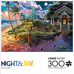 Buffalo Games - Beach Cabin - 300 Large Piece Jigsaw Puzzle
