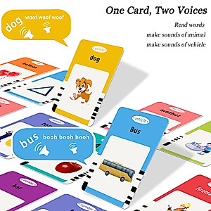 Startcan Talking Cards for Toddlers, Speech Therapy Toys Autism Toys, ABC 123 Sight Words Etc, Educational Learning Interactive Toys with Giftable Package (510-blue (New ABC+123+ 3 Songs))