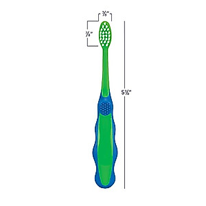 SmileGoods Y231 Child Toothbrush, 23 Tuft, Soft Bristle, with Extra Wide Handle, 72 Individually Packaged Premium Toothbrushes, Assorted Colors Bulk Pack