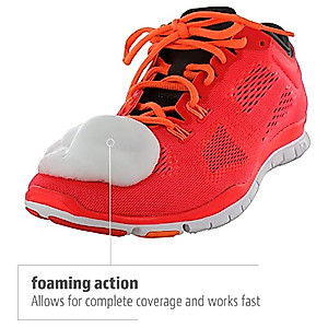 Sof Sole unisex-adult Instant Cleaner Foaming Stain Remover for Athletic Shoes, Black, 9-Ounce