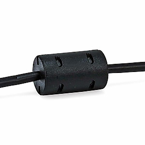 Monoprice 15-Feet USB 2.0 A Male to Mini-B 5pin Male 28/24AWG Cable with Ferrite Core (Gold Plated) (105450),Black