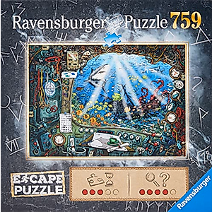 Ravensburger Escape Puzzle Submarine - 759 Piece Jigsaw Fun for Kids and Adults 12+ | Unique Escape Room Experience | Precision Fit Pieces for Puzzle Lovers