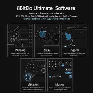 8Bitdo USB Wireless Adapter 2 for Windows, Mac & Raspberry Pi, Compatible with Xbox Series X & S Controller, PS5/PS4/PS3 Controller with OTG Cable