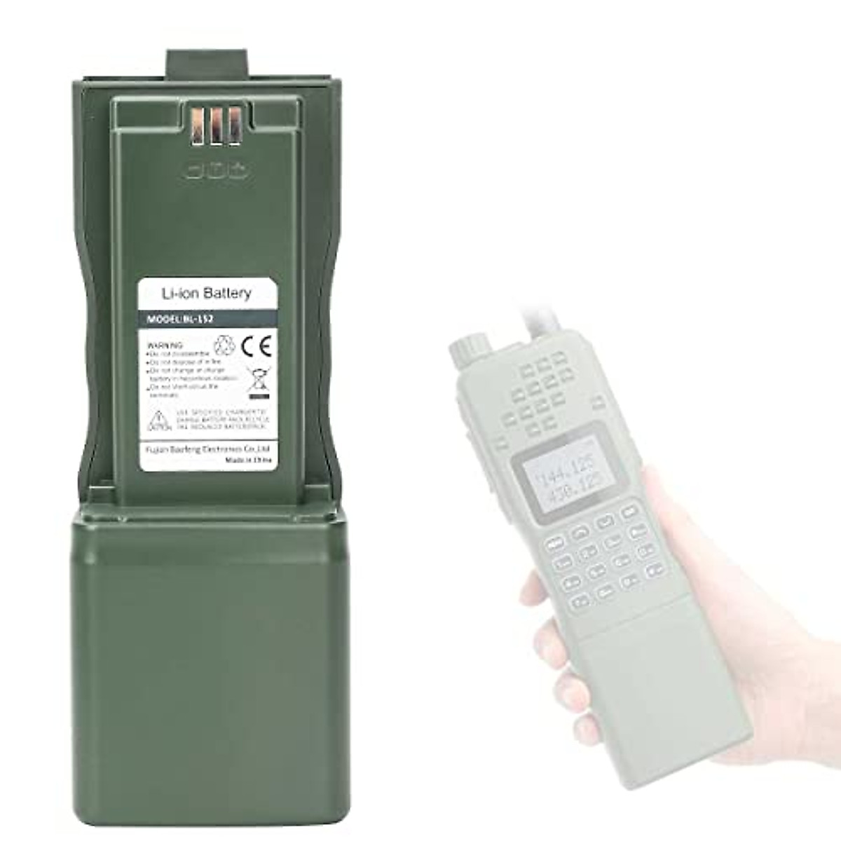 Baofeng AR-152 Battery BL-152 Li-ion Extend Battery Large Capacity Compatible with AR-152 Tactical Walkie Talkie Support USB Charger