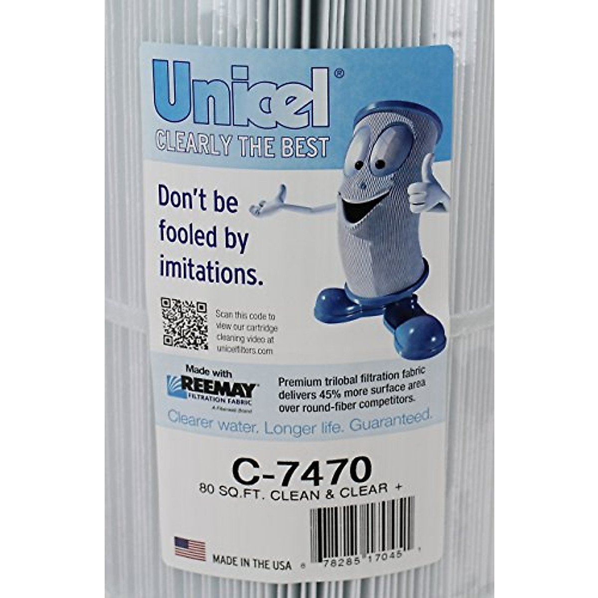 Unicel C-7470 Replacement Swimming Pool 80 Sq. Ft. Replacement Filter Cartridge for Filbur FC1976 and Pleatco PCC80 (4 Pack)