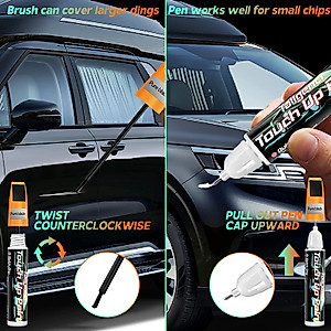 Touch Up Paint For Cars, Quick And Easy Car Auto Paint Touch Up For Car Scratch，Two-In-One Car Paint Scratch Repair, Car Scratch Remover For Deep Scratches, Car Automotive Touch Up Paint (Black)
