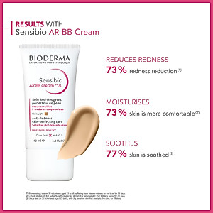 Bioderma - Sensibio - AR CC Cream - Anti Redness Face Cream - Skin Soothing and Moisturizing - Redness Reducing Moisturizer for Sensitive Skin